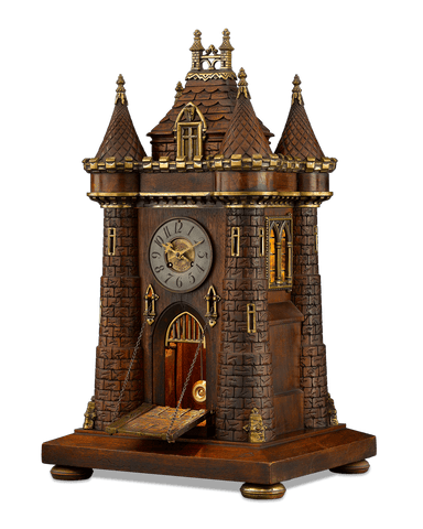 Antique Clocks, Clock Garniture, Medieval Castle Clock Garniture | M.S. Rau