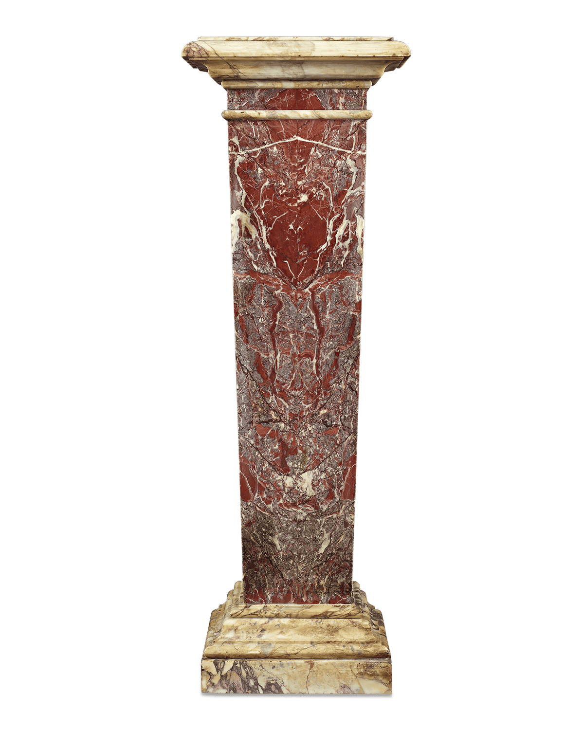 Rouge de France Marble Pedestal, 18th Century | M.S. Rau