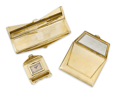 Paul Flato Gold and Enamel Compacts | M.S. Rau