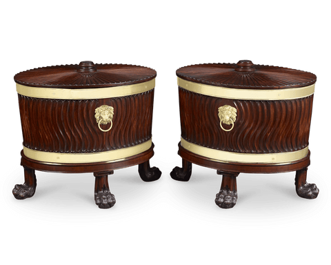 George III Mahogany Wine Cellarette Pair | M.S. Rau