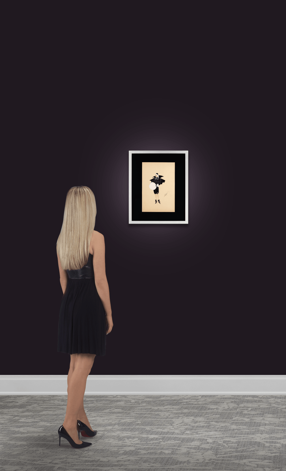 Le petit cardinal noir by Erté | M.S. Rau