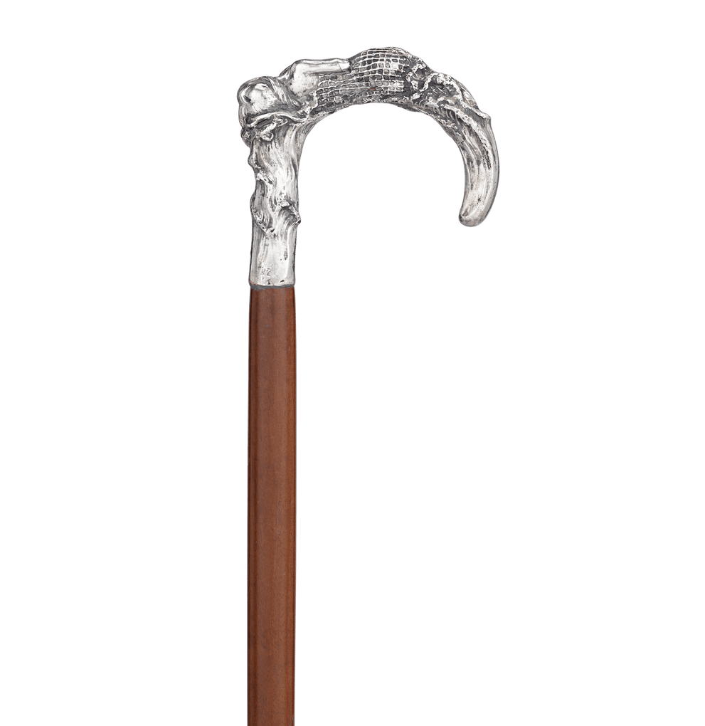 Silver Mermaid Cane | M.S. Rau