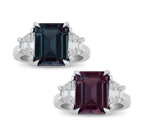 Color-Change Brazilian Alexandrite Ring, 4.74 Carats | M.S. Rau