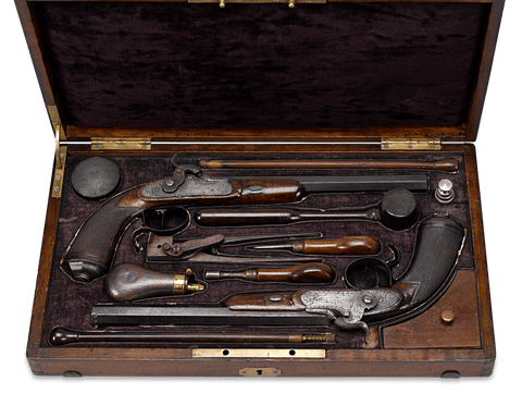 French Dueling Pistols by Deboubert | M.S. Rau